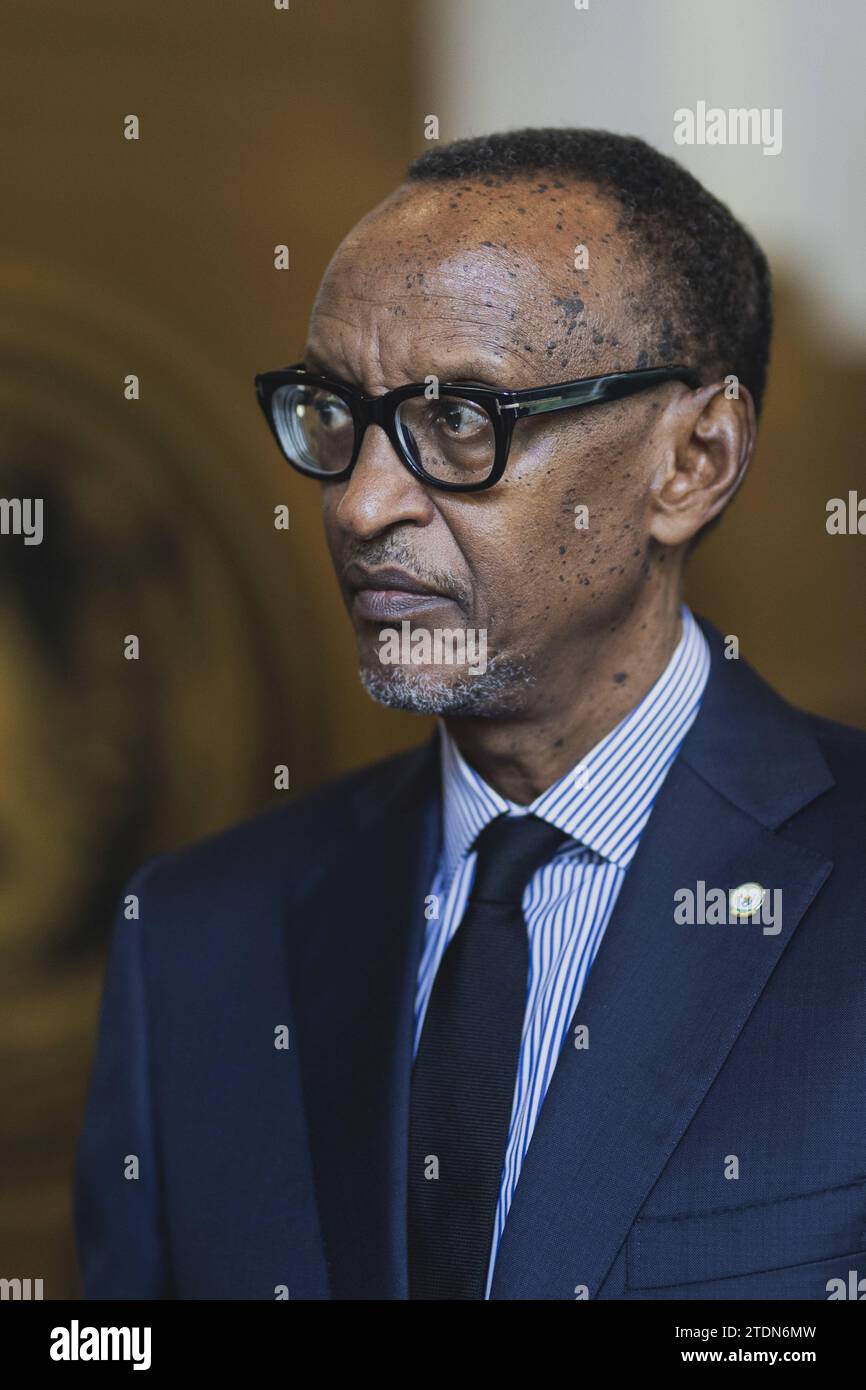 Paul Kagame, Praesident von Ruanda, aufgenommen im Rahmen eines ...