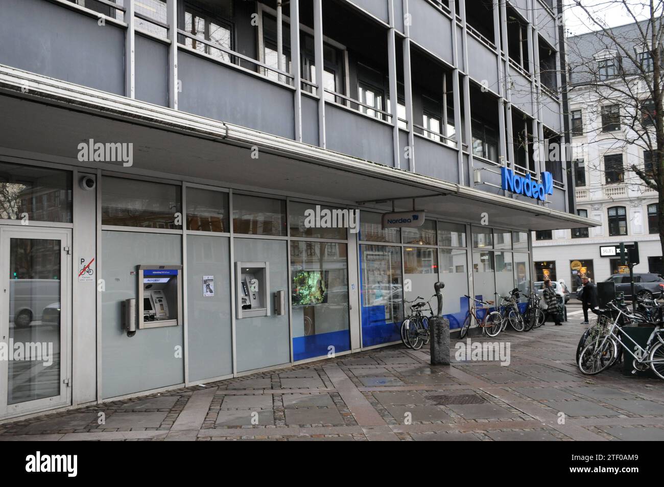 Copenaghen, Danimarca /20 dicembre 2023/filiale della banca Nordea ...