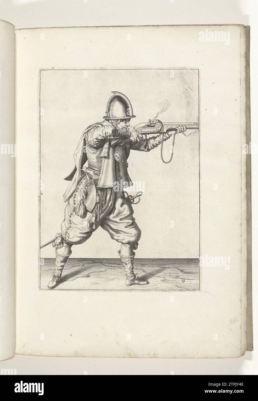 Soldato dirige e spara De Roer (n. 11), ca. 1600, 1597 - 1607 Un ...