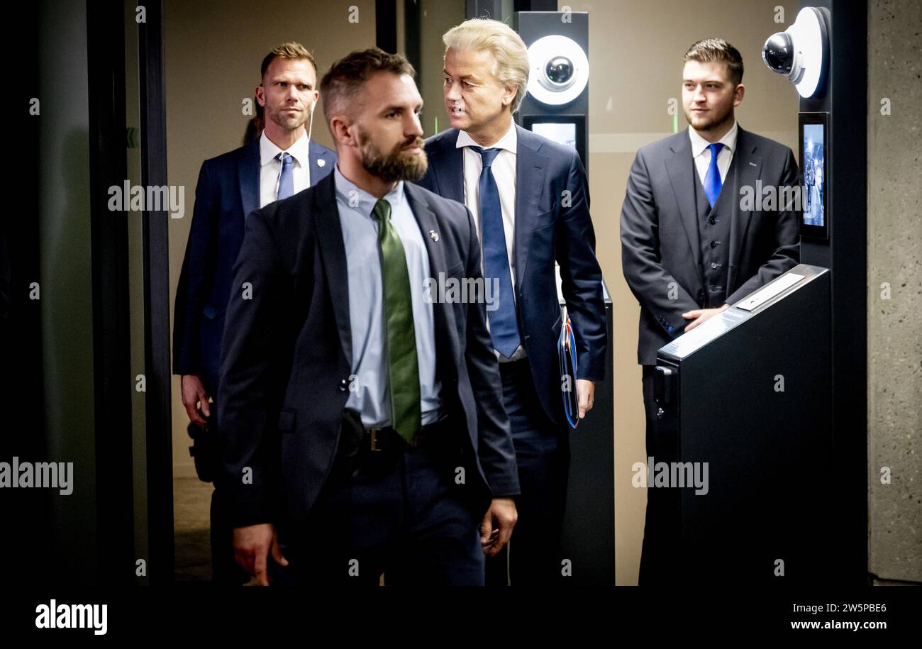 L'AIA - 21/12/2023, Geert Wilders PVV dopo una conversazione con l ...