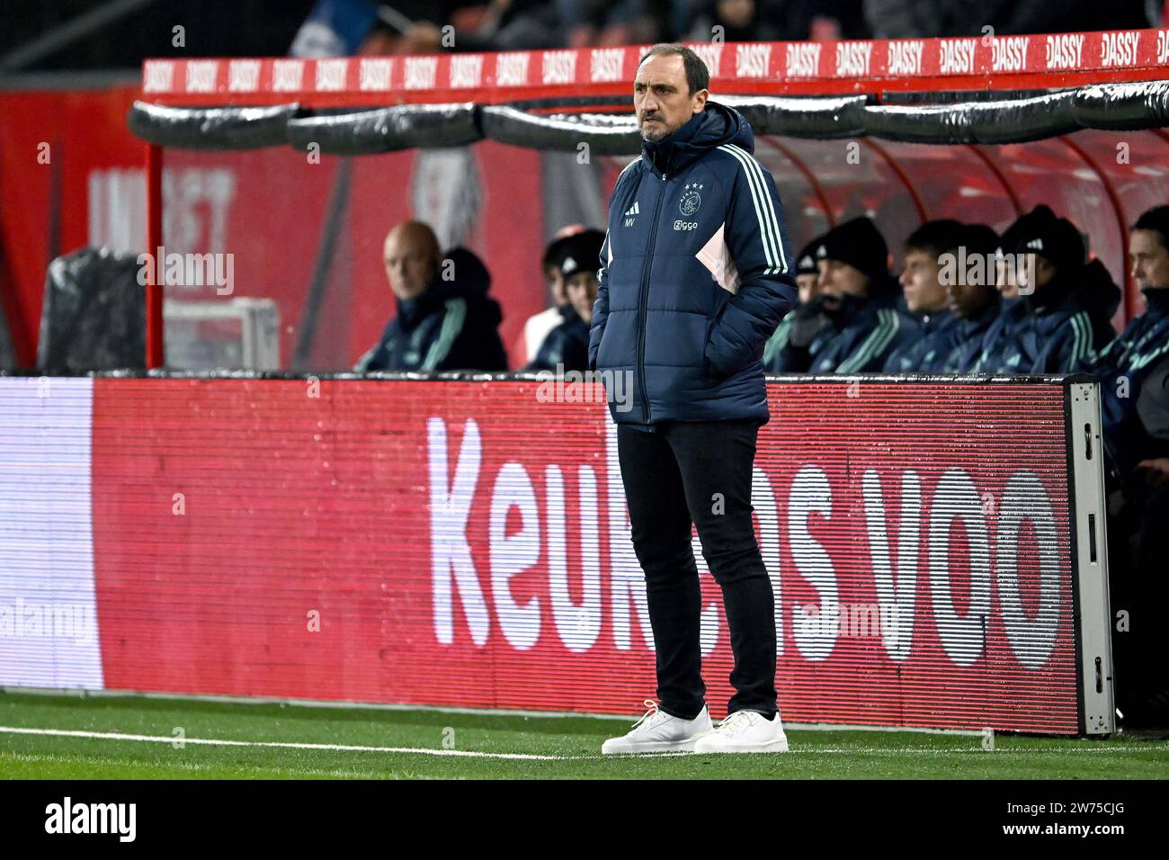 UTRECHT - l'assistente allenatore dell'Ajax Michael Valkanis durante il secondo turno della KNVB ...