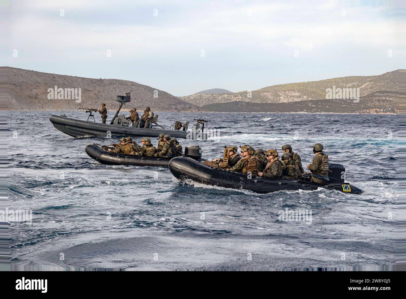 Grecia. 2 dicembre 2023. I Marines statunitensi della 26th Marine ...