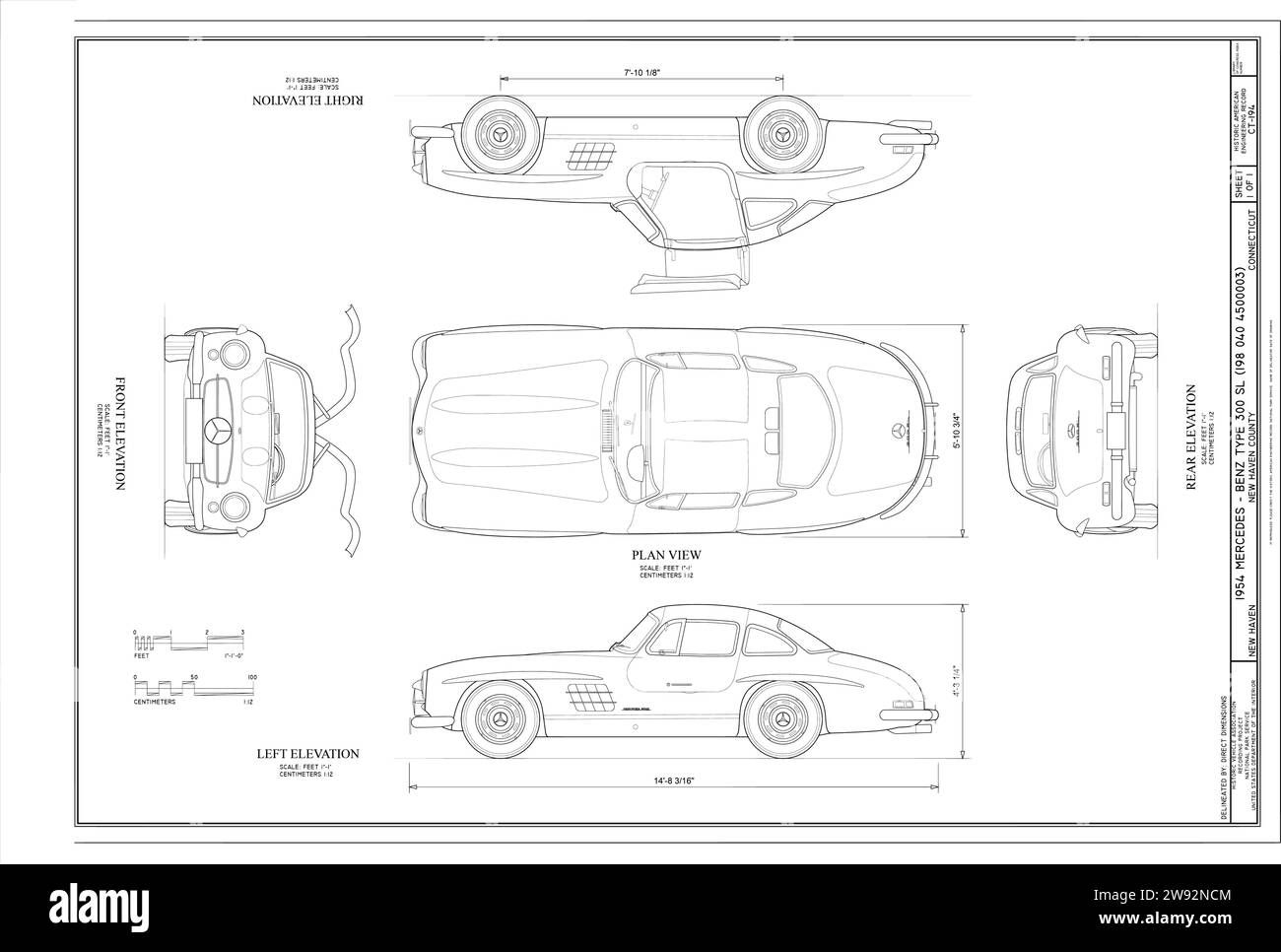 Mercedes 300 sl Immagini Vettoriali Stock - Alamy