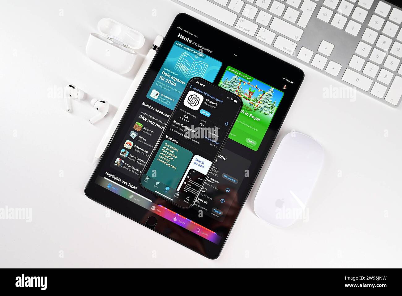 Stock- und Symbolbilder i 24.12.2023 ChatGPT, ChatGPT ist ein Chatbot ...