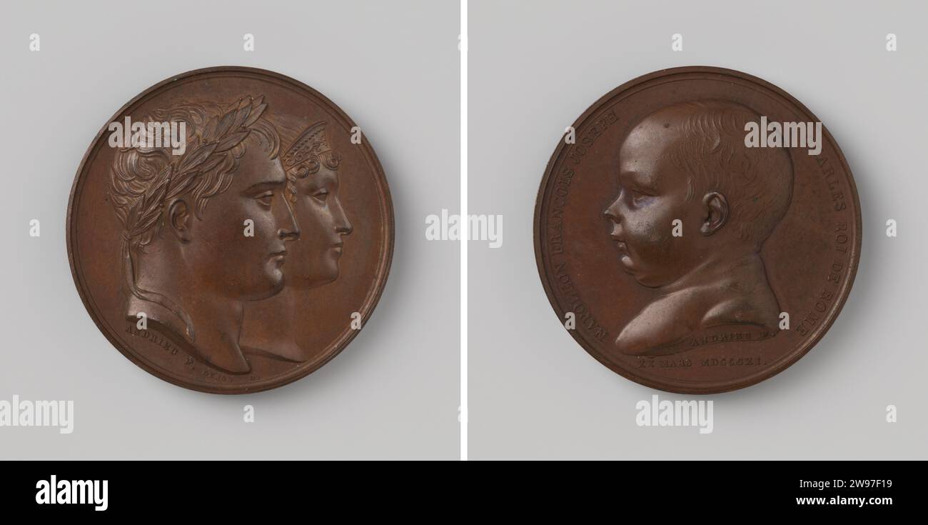 Nascita di Napoleone Frans Karel Jozef, figlio di Napoleone Bonaparte e ...