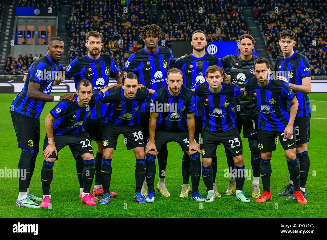 Milano, Italia. 23 dicembre 2023. La partenza 11 dell'Inter per la ...