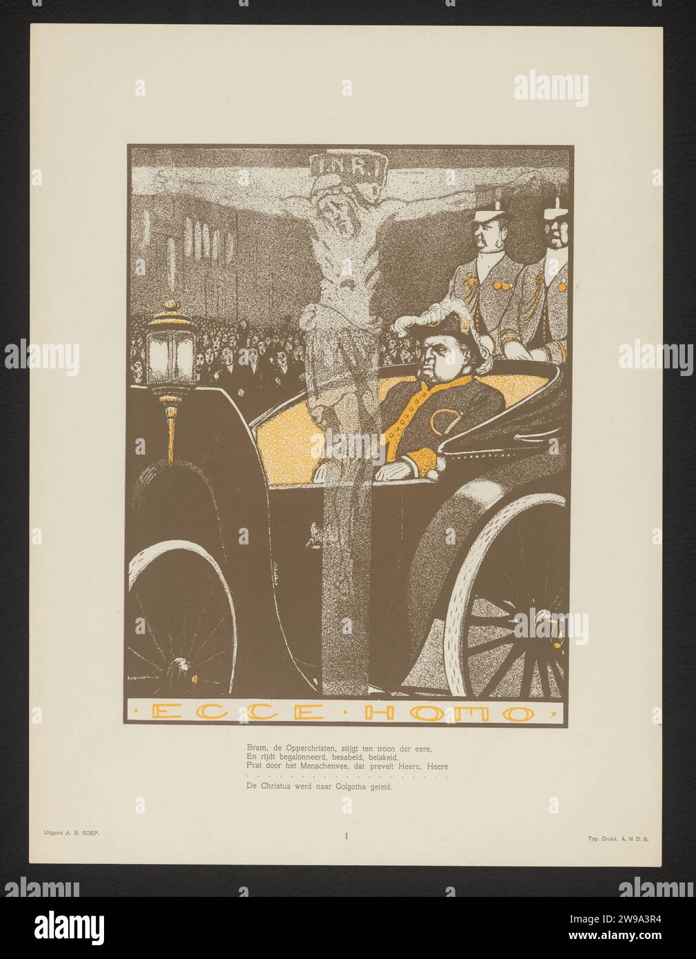 Ecce Homo, Albert Hahn (i), 1905 stampa del primo ministro Abraham ...