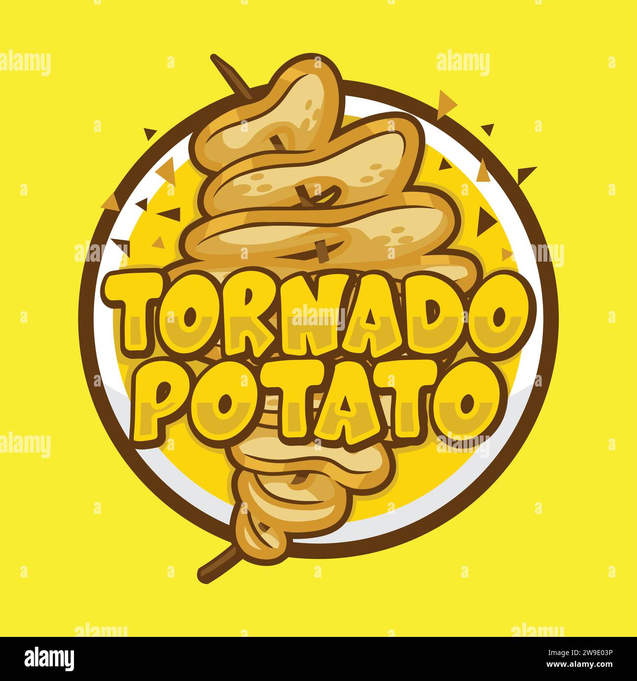 Tornado potato Immagini Vettoriali Stock - Alamy