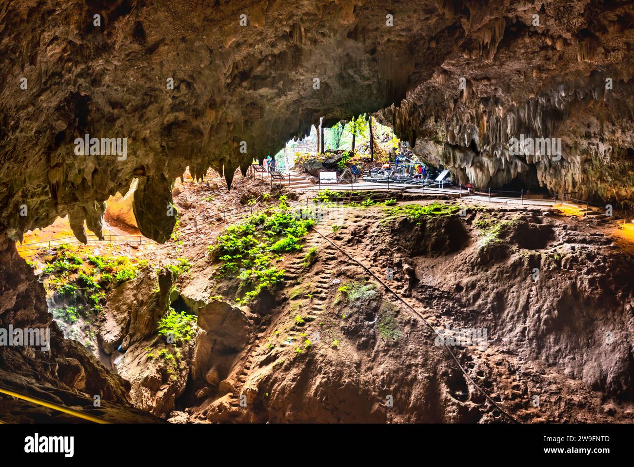 Sistema di grotte nell'estremo nord della Thailandia, nel Parco ...
