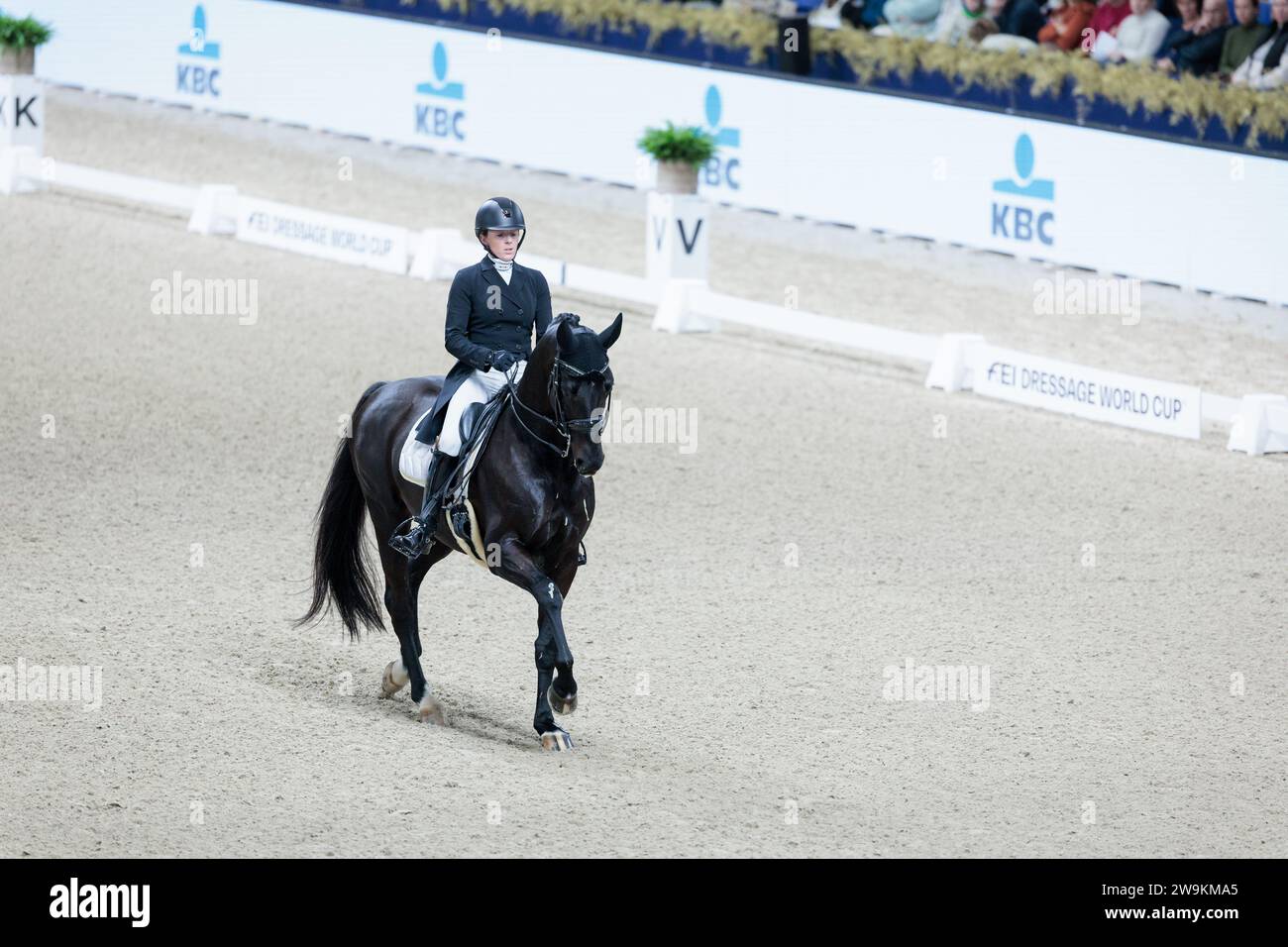 Nekkerhal, Belgio, 28 dicembre 2023, Flore de Winne del Belgio con ...
