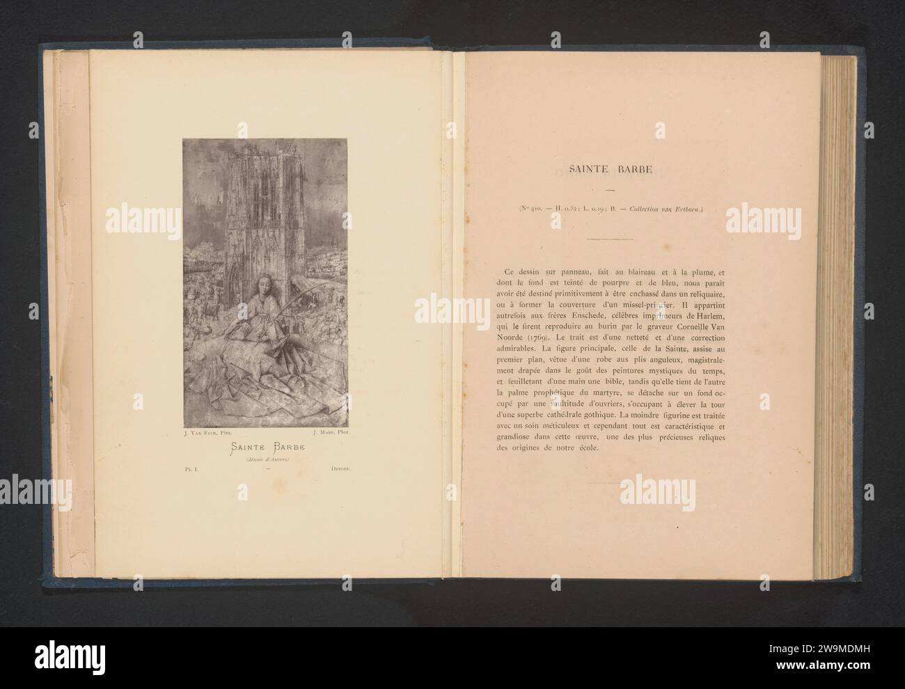 Riproduzione di Santa Barbara di Nicodemia di Jan van Eyck, Joseph Maes ...
