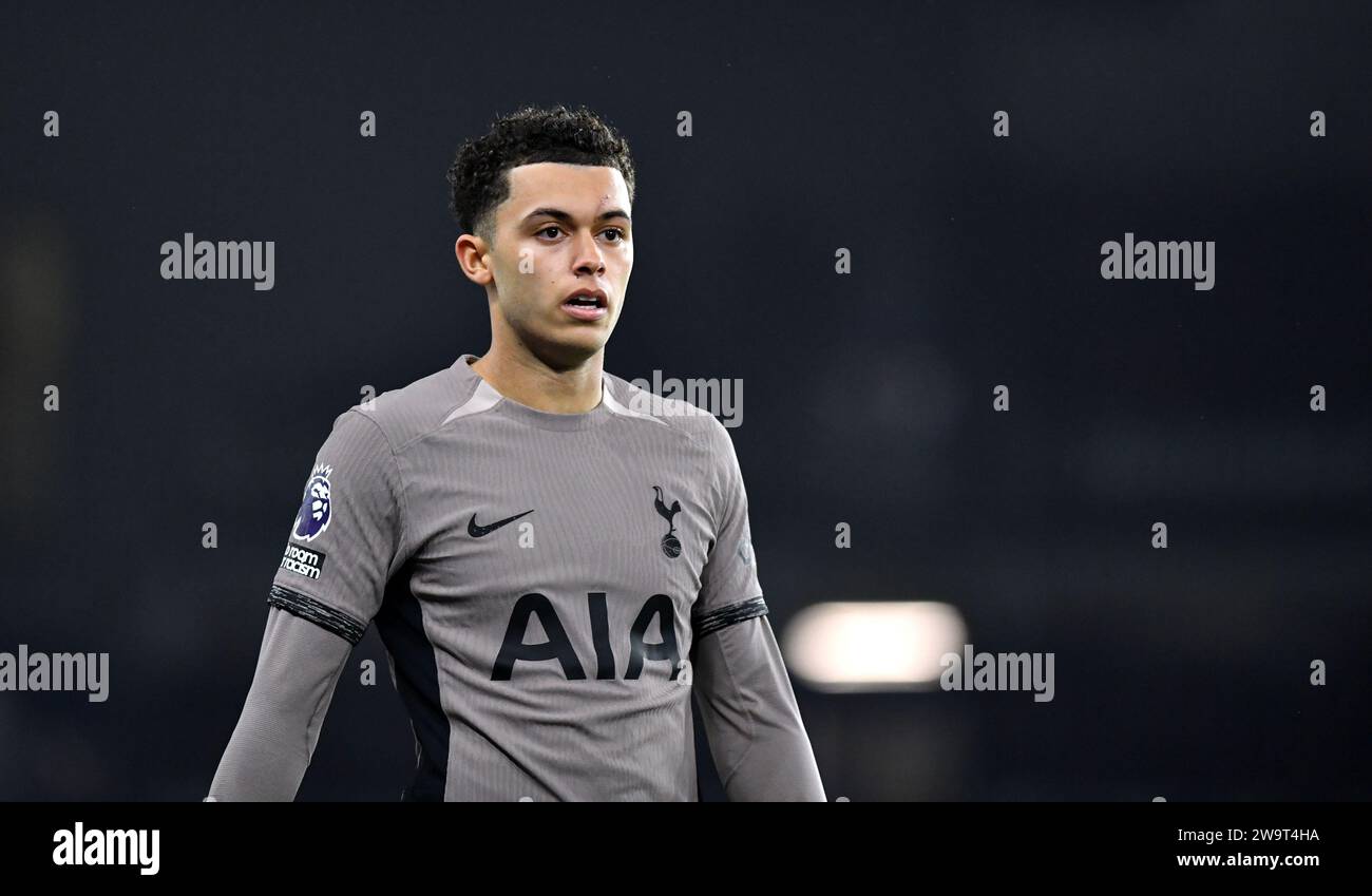Brennan Johnson degli Spurs durante la partita di Premier League tra ...