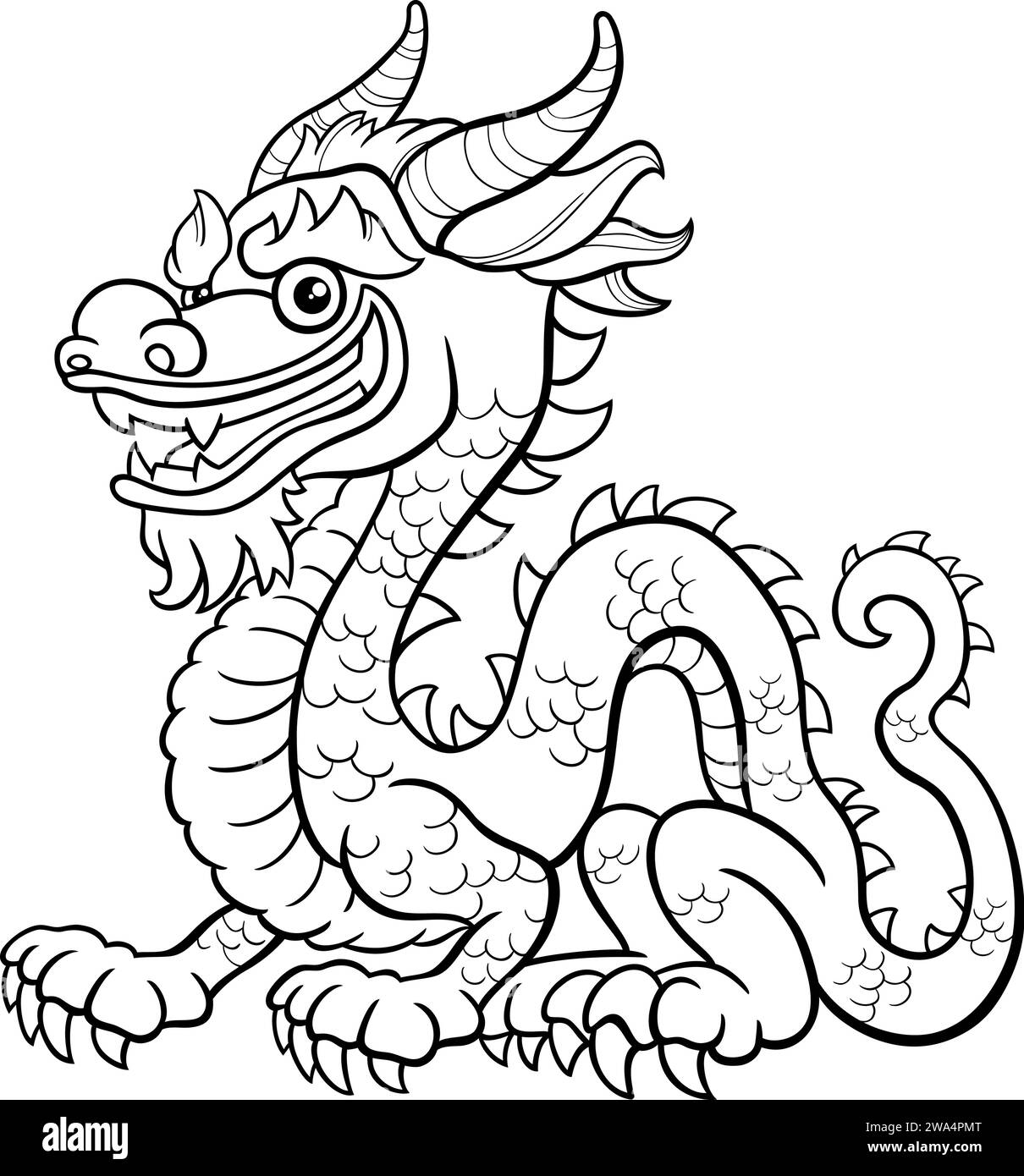 Disegno drago da colorare immagini e fotografie stock ad alta ...