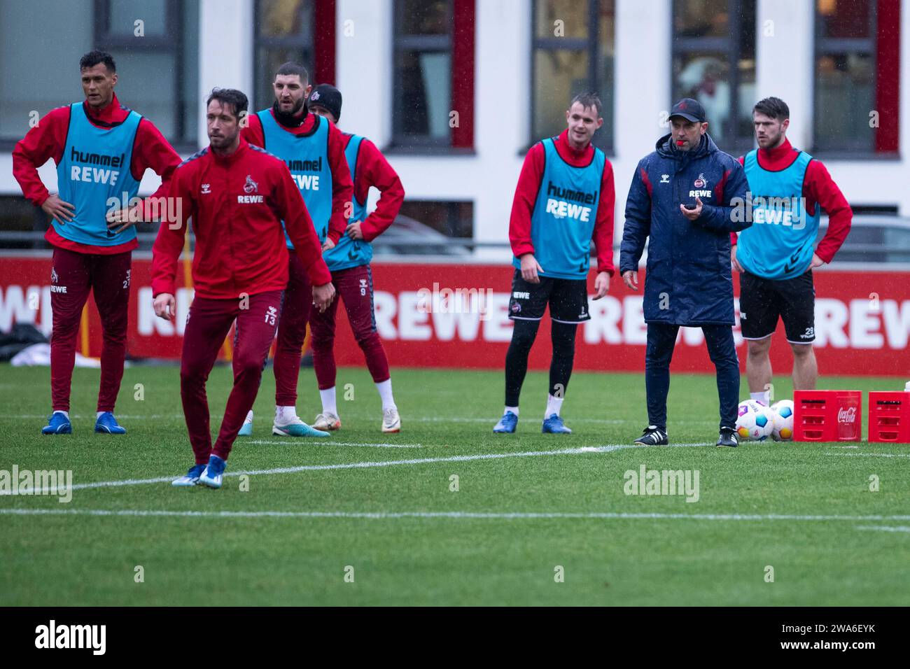 vl: DAVIE Selke (1. FC K?ln, #27), Mark Uth (1. FC K?ln, #13), Julian 'Jeff' Chabot (1. FC K?ln ...