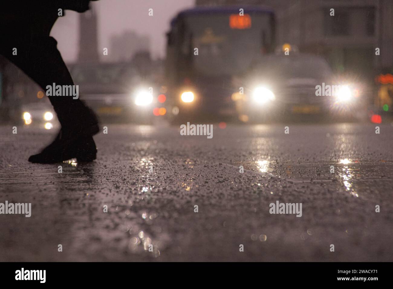 Persona che attraversa la strada immagini e fotografie stock ad alta ...
