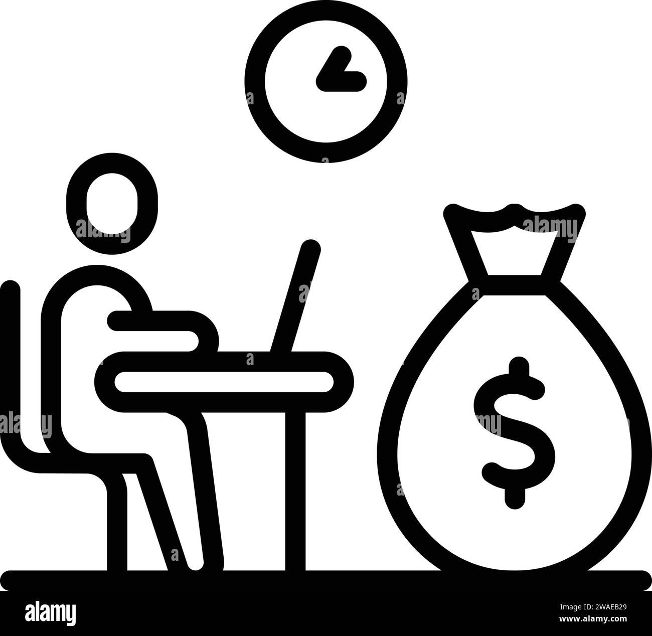 Pagare i salari Foto e Immagini Stock in Bianco e Nero - Alamy