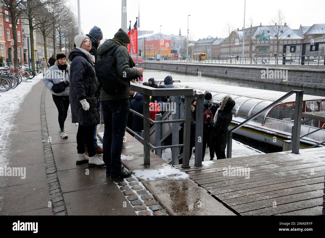 Copenhagen, Danimarca /04 gennaio 2024/.il turismo invernale nella ...
