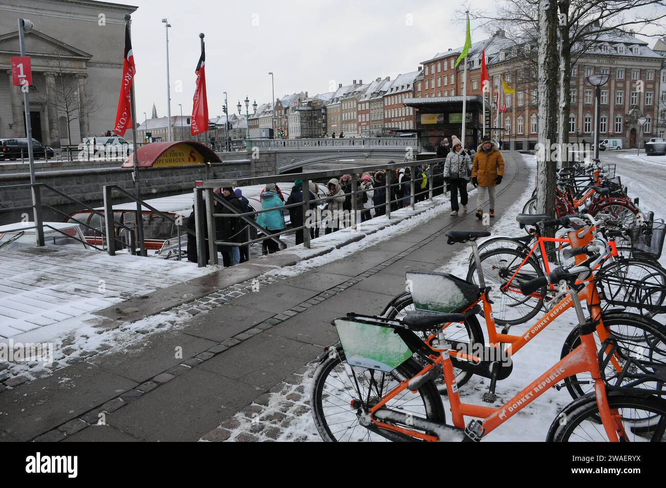 Copenhagen, Danimarca /04 gennaio 2024/.il turismo invernale nella ...