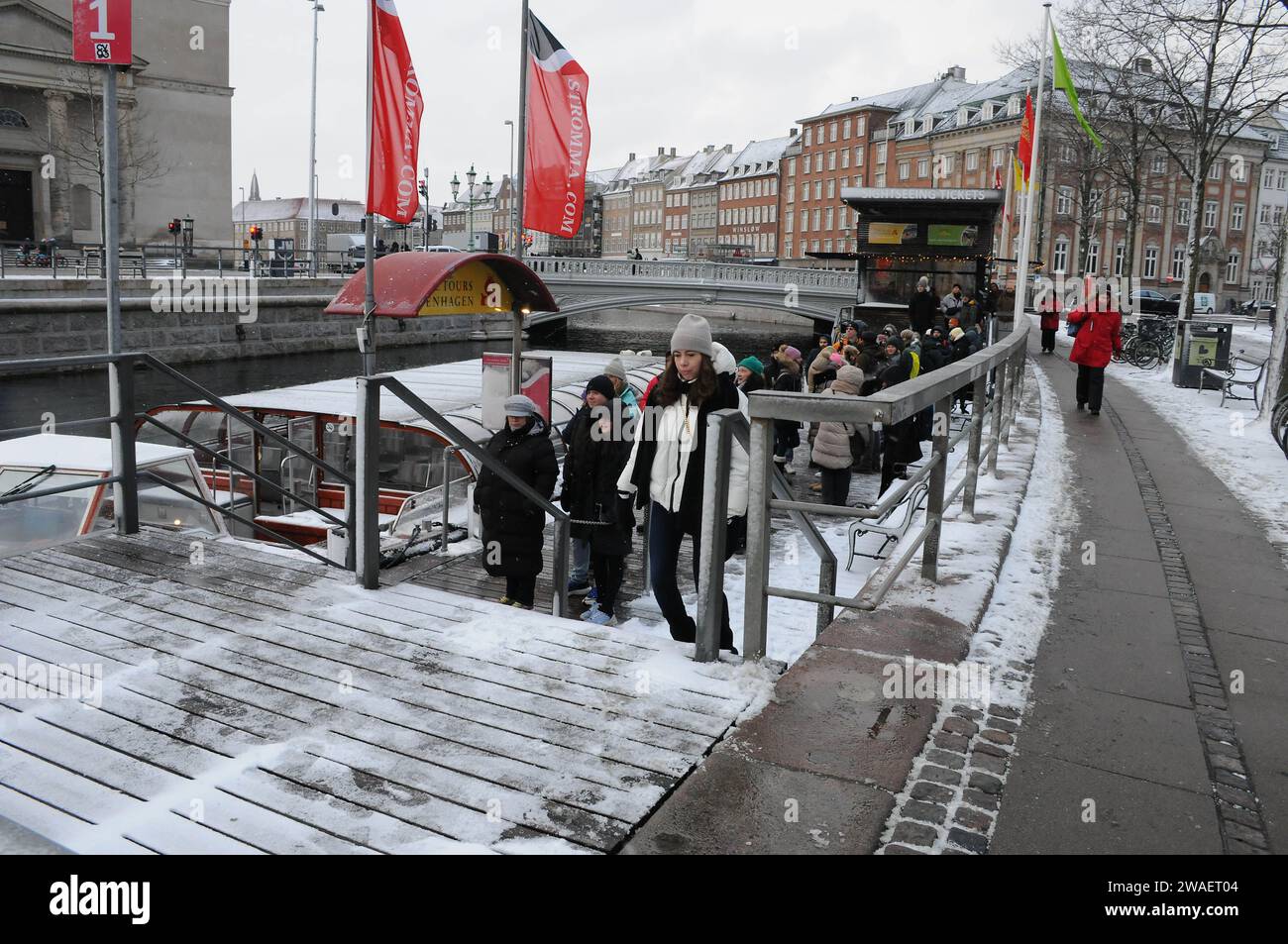 Copenhagen, Danimarca /04 gennaio 2024/.il turismo invernale nella ...
