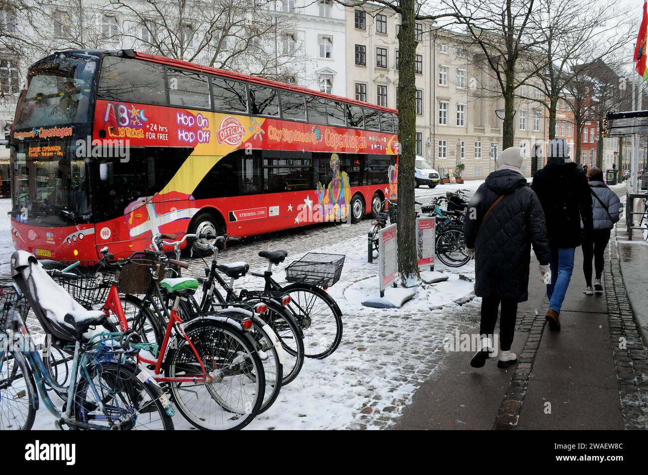 Copenhagen, Danimarca /04 gennaio 2024/.il turismo invernale nella ...