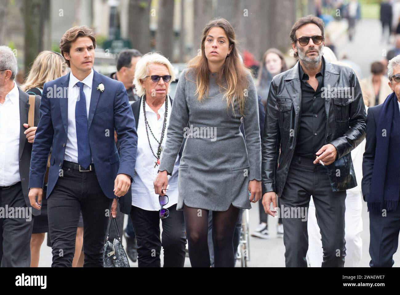 Foto del file datata 1 settembre 2017 - Anouchka Delon e Anthony Delon ...