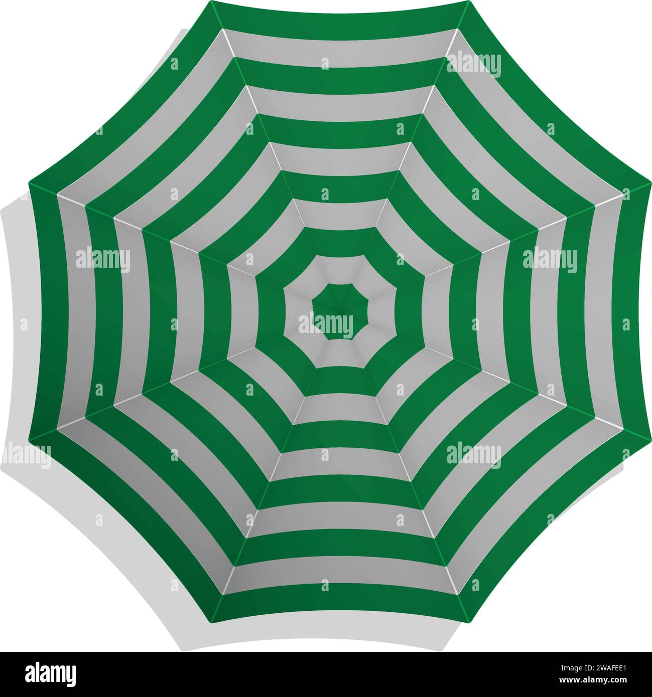 Ombrellone vista dall'alto Immagini Vettoriali Stock - Alamy
