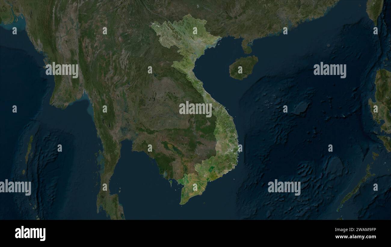 Vietnam map satellite geography immagini e fotografie stock ad alta risoluzione - Alamy