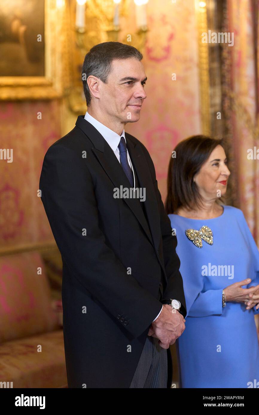 Madrid. Spagna. 20240106, Pedro Sanchez, primo Ministro, Margarita ...