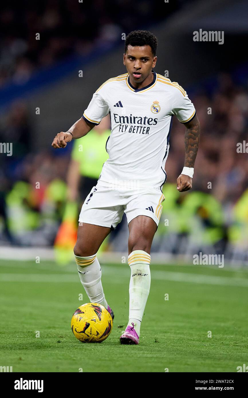MADRID, SPAGNA - 03 GENNAIO: Rodrygo passa al Real Madrid durante la ...