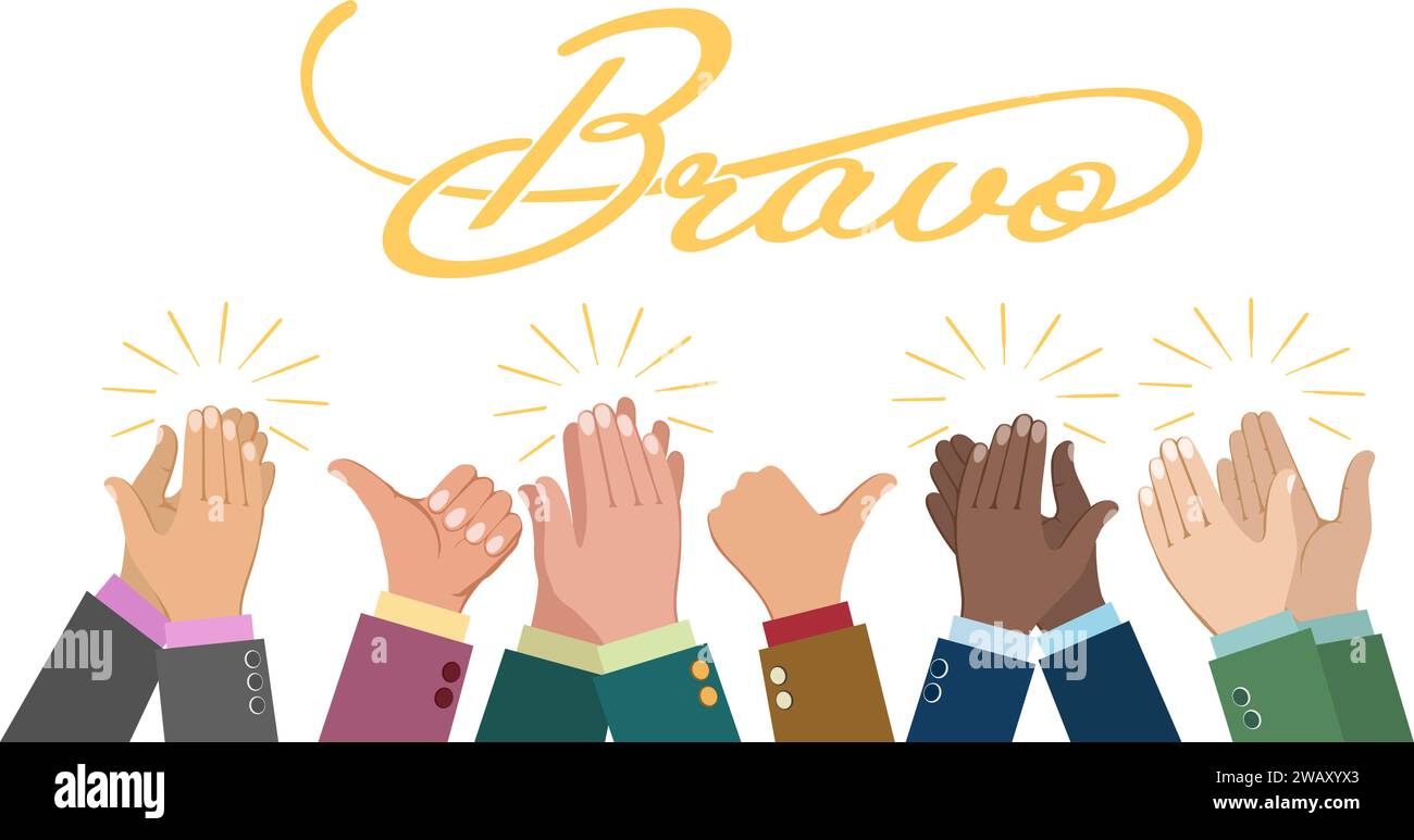 People clap Immagini Vettoriali Stock - Alamy