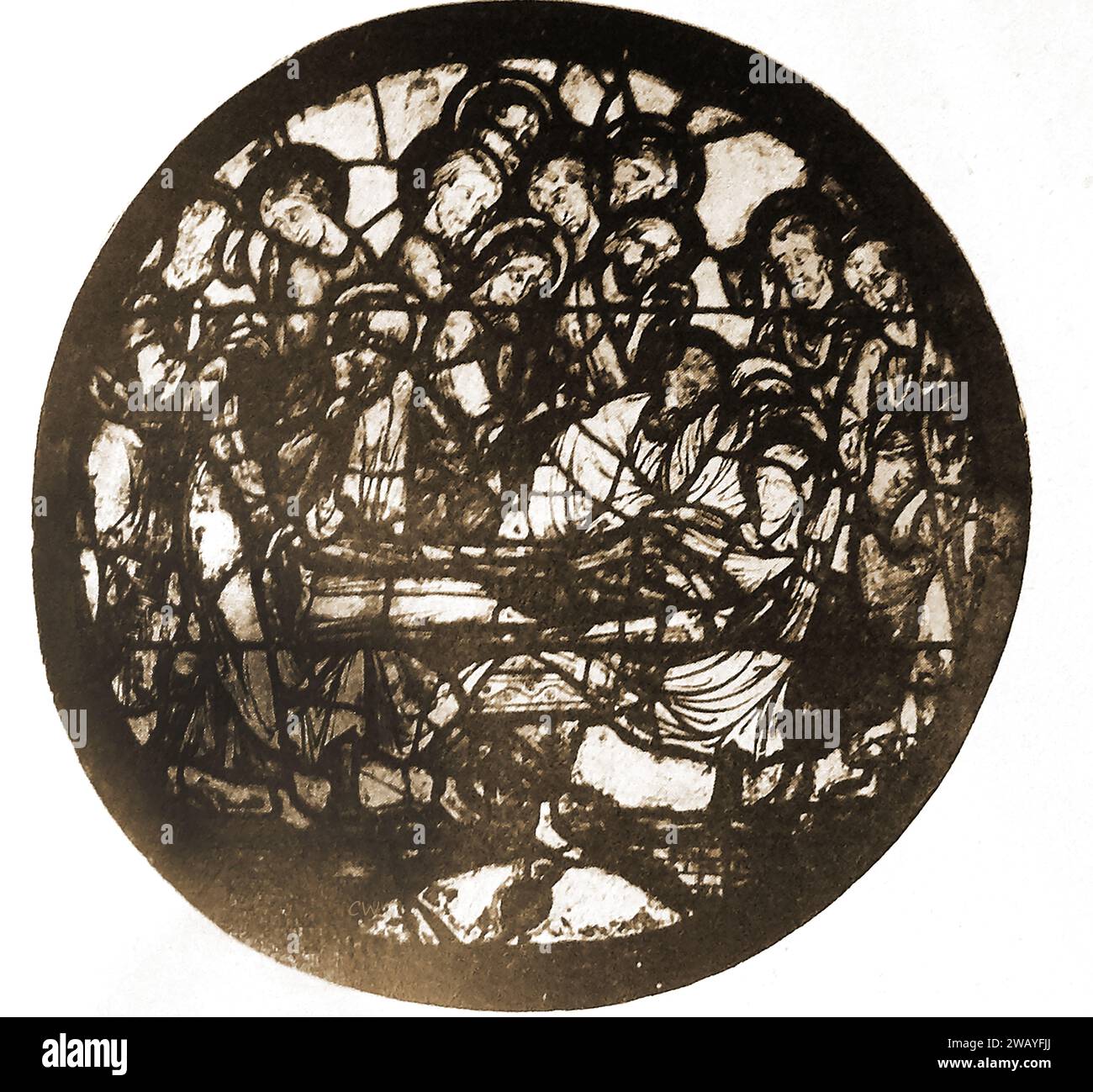 Cattedrale di Chartres, Francia nel 1947 - morte della Vergine dalla ...