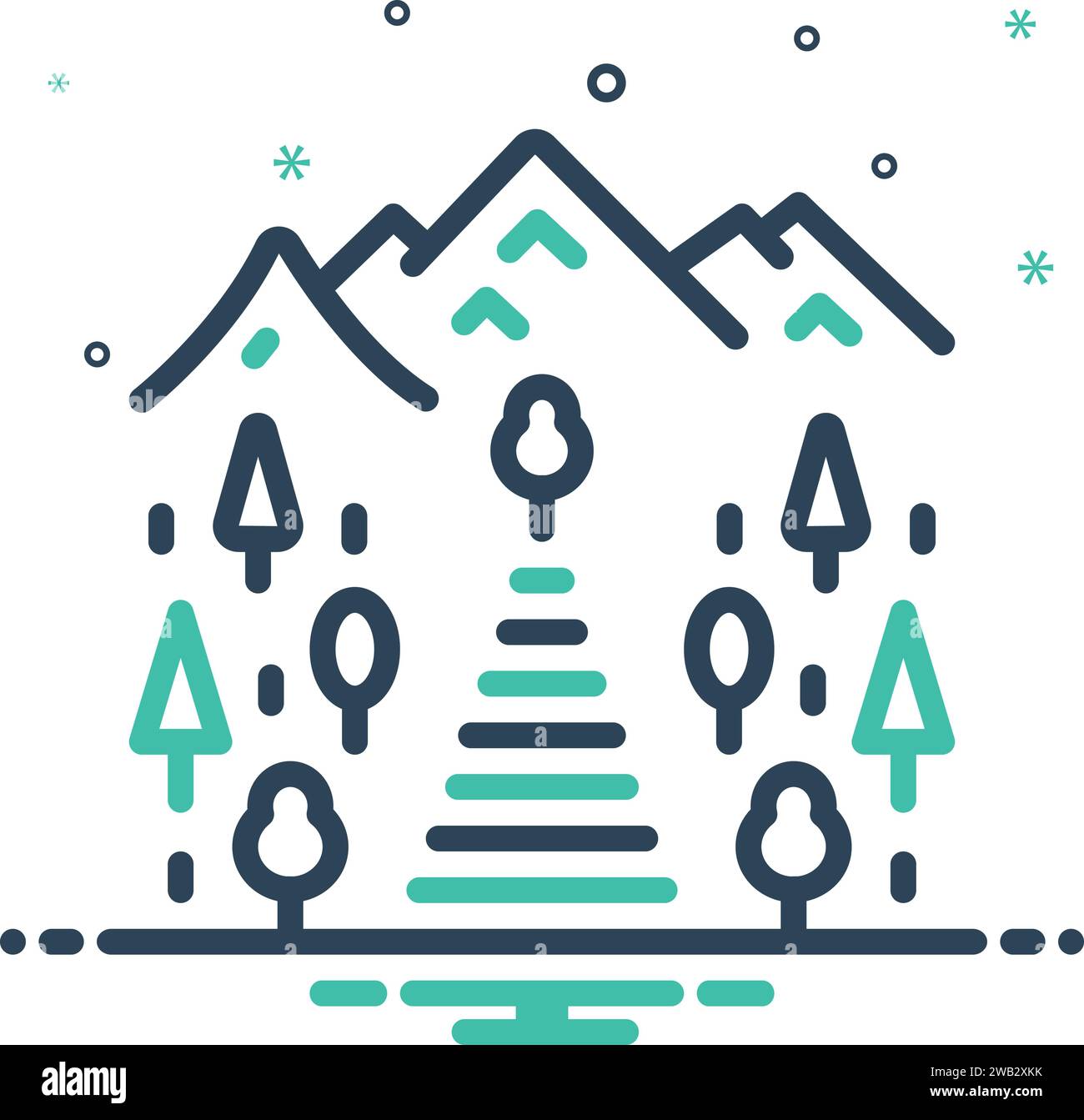 Sentiero sentiero sentiero Immagini Vettoriali Stock - Alamy