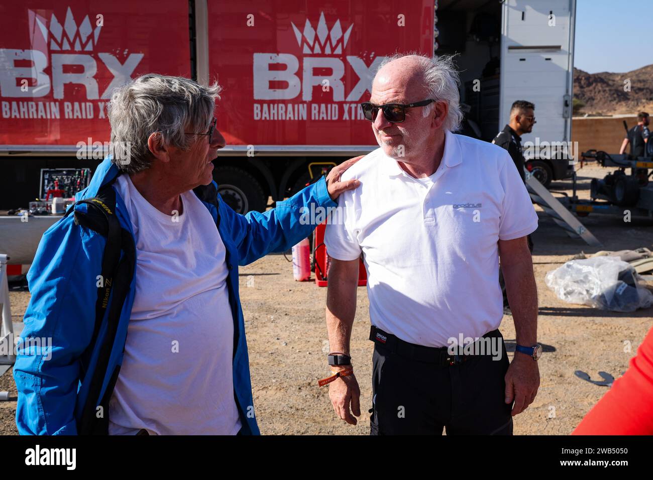 Durante la terza fase della Dakar 2024 l'8 gennaio 2024 tra al Duwadimi ...