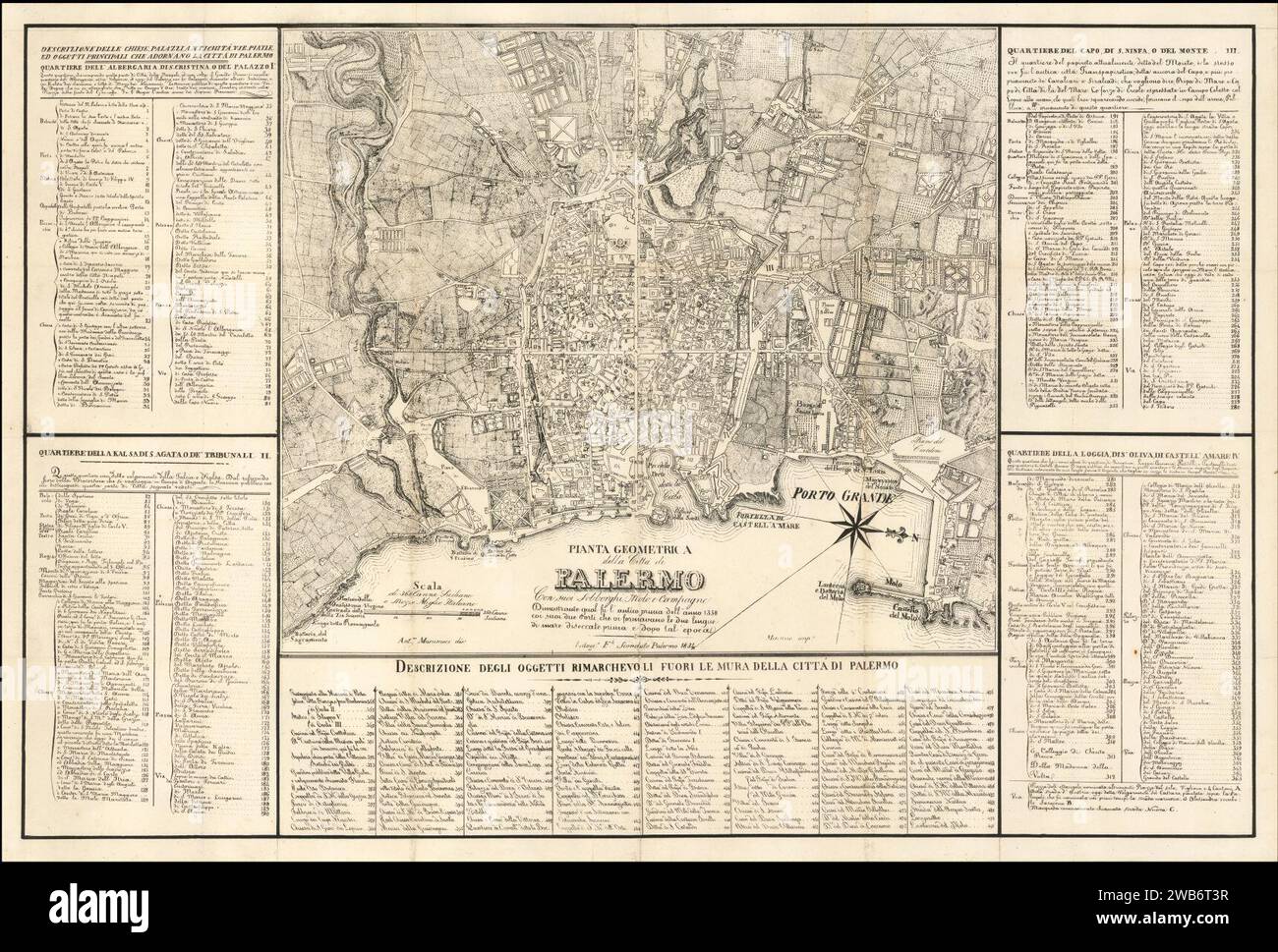 Map of palermo immagini e fotografie stock ad alta risoluzione - Alamy