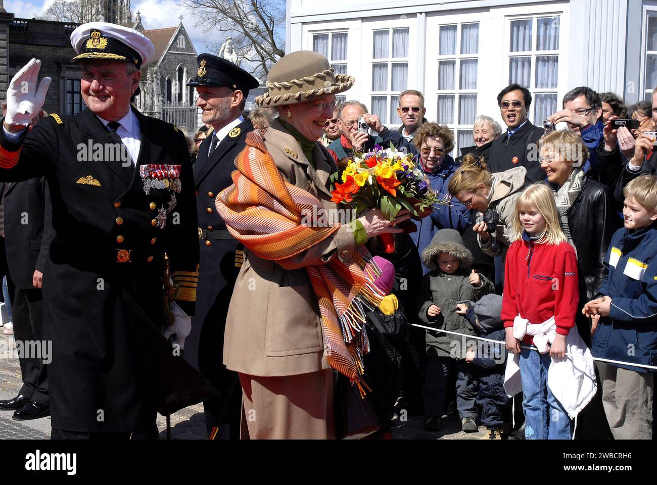 HM la Regina Margrethe II e marito principe Hnerik ufficiale a bordo ...