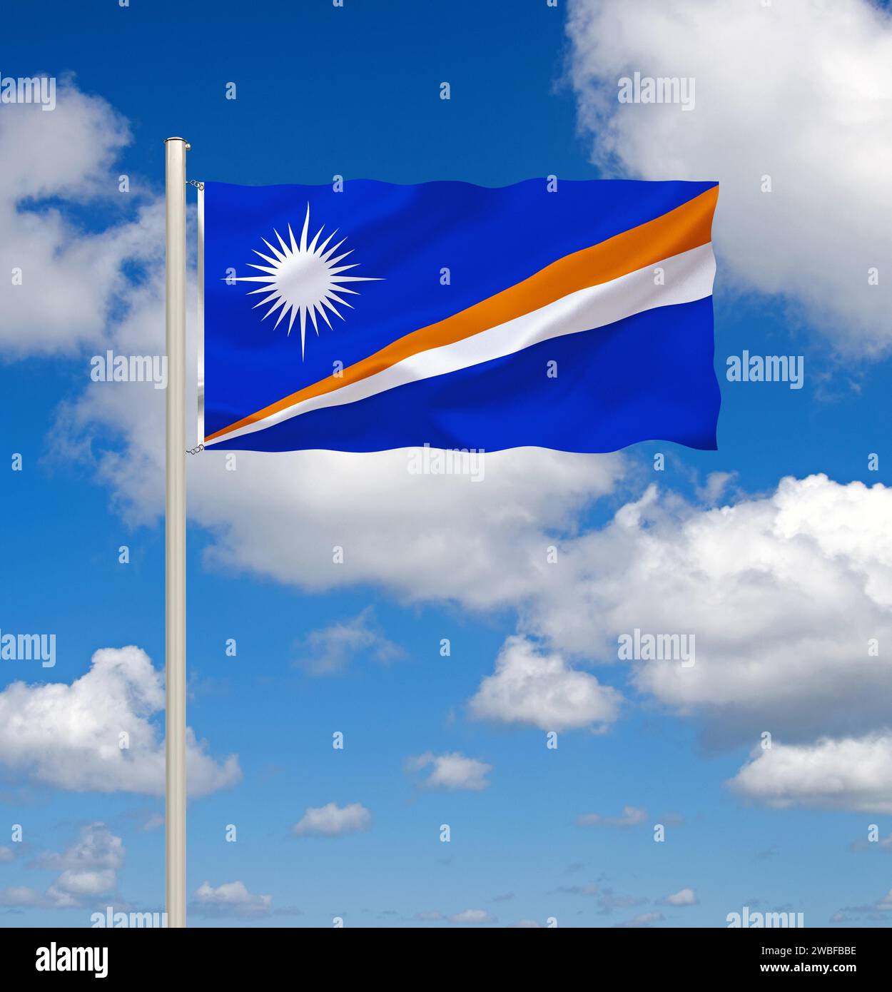 Bandiera nazionale delle isole marshall immagini e fotografie stock ad ...