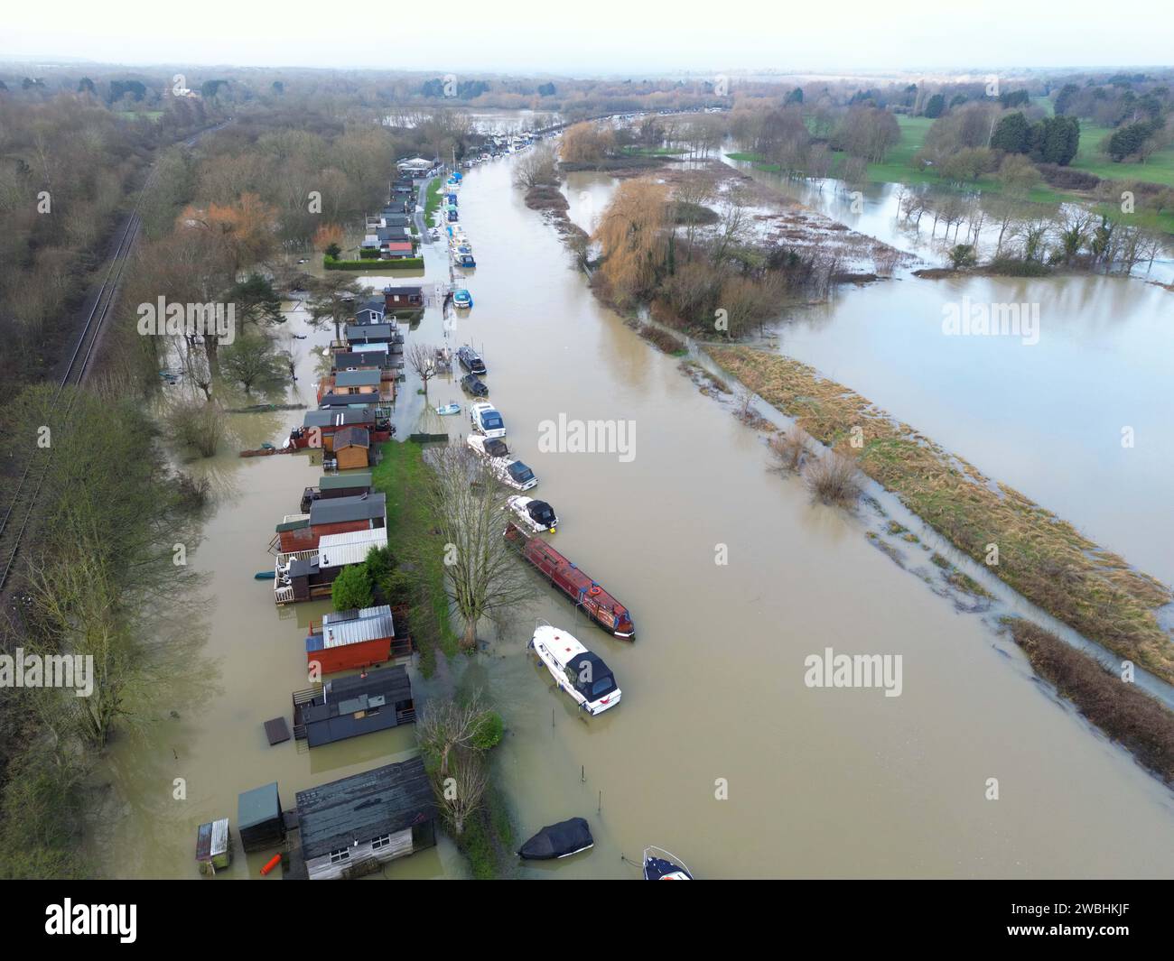 Dopo le forti piogge causate dalle inondazioni di Storm Henk è un problema a Peterborough e il ...