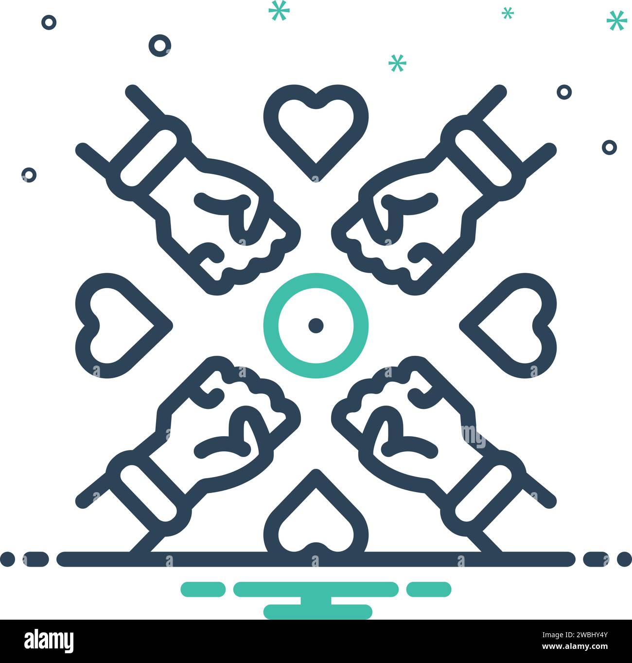 Simbolo di inclusione Immagini Vettoriali Stock - Alamy