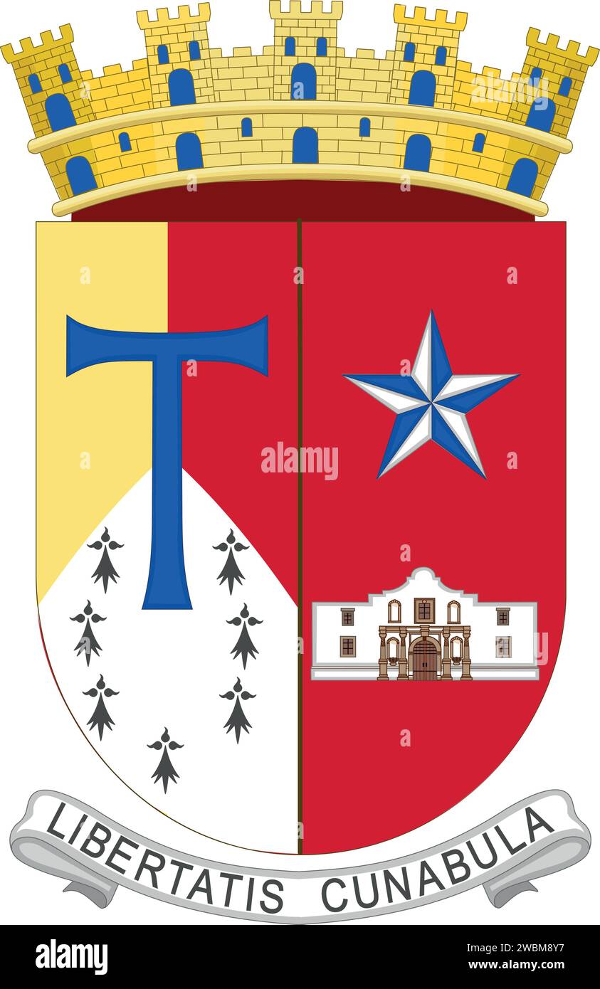 Mappa stradale di san antonio Immagini Vettoriali Stock - Alamy