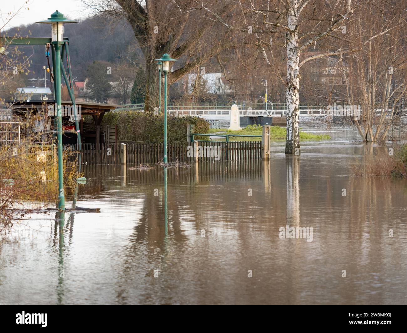 Inondazione a Pirna, Germania, del fiume Elba a causa dello ...