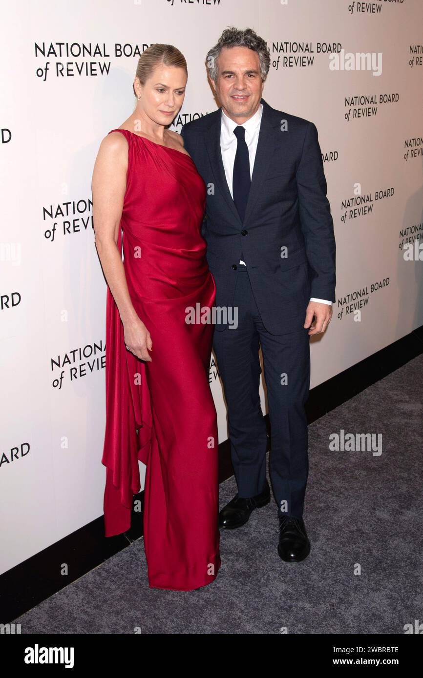 Mark Ruffalo mit Ehefrau Sunrise Coigney bei der National Board of ...