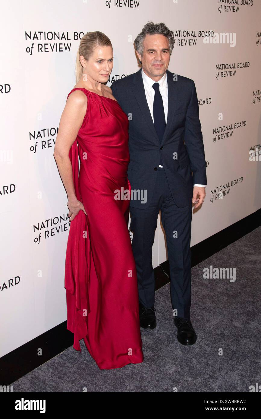Mark Ruffalo mit Ehefrau Sunrise Coigney bei der National Board of ...