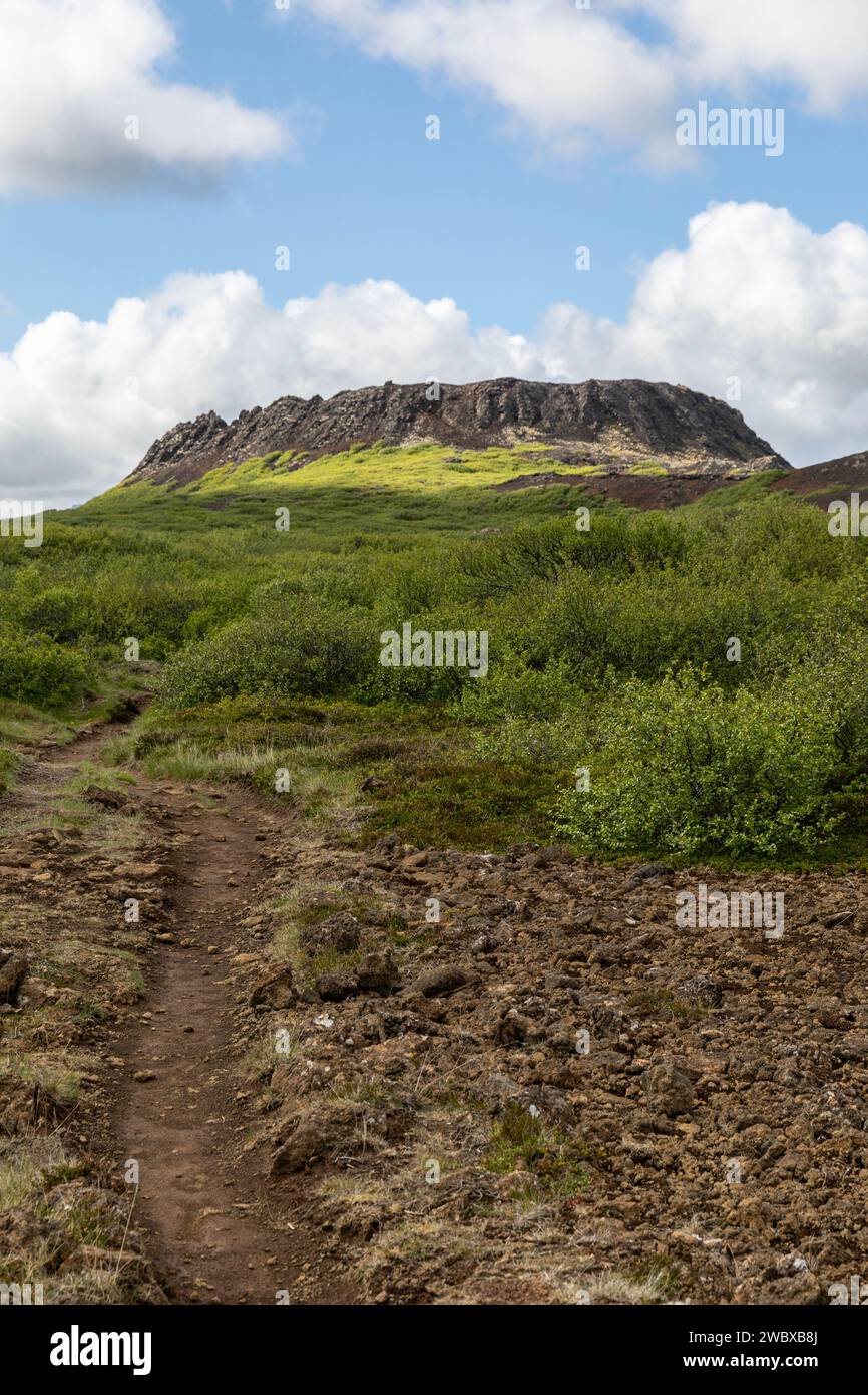 Sentiero del cratere di eldborg immagini e fotografie stock ad alta ...