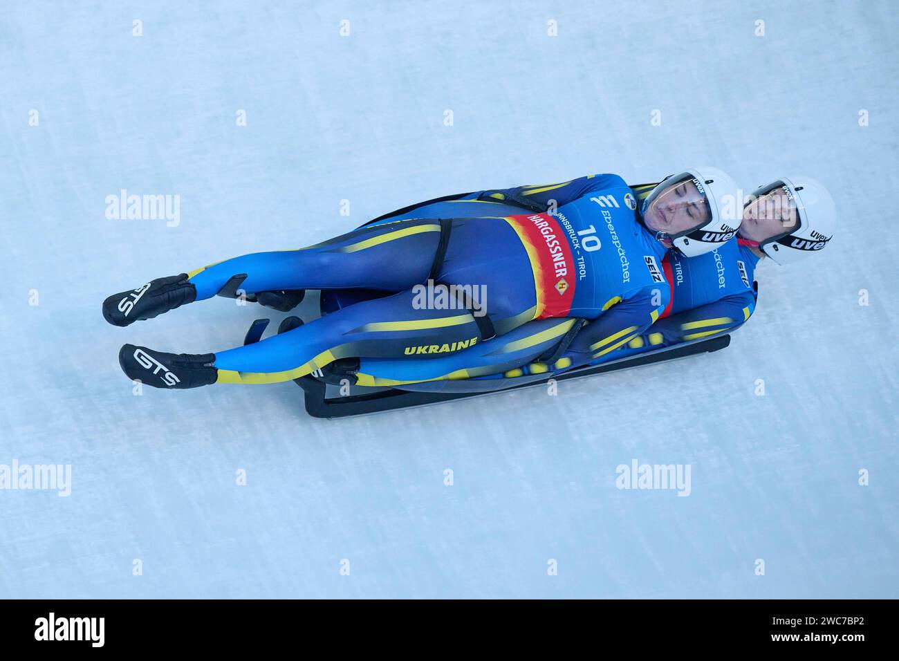 Innsbruck, Österreich 13.- 14. Gennaio 2024: Eberspächer Rennrodel ...