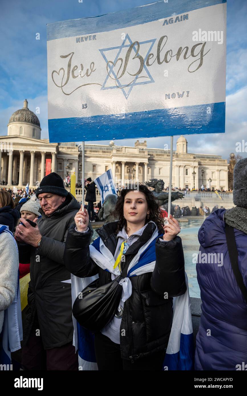 Raduno pro-Israele a Trafalgar Square per chiedere il rilascio di ...