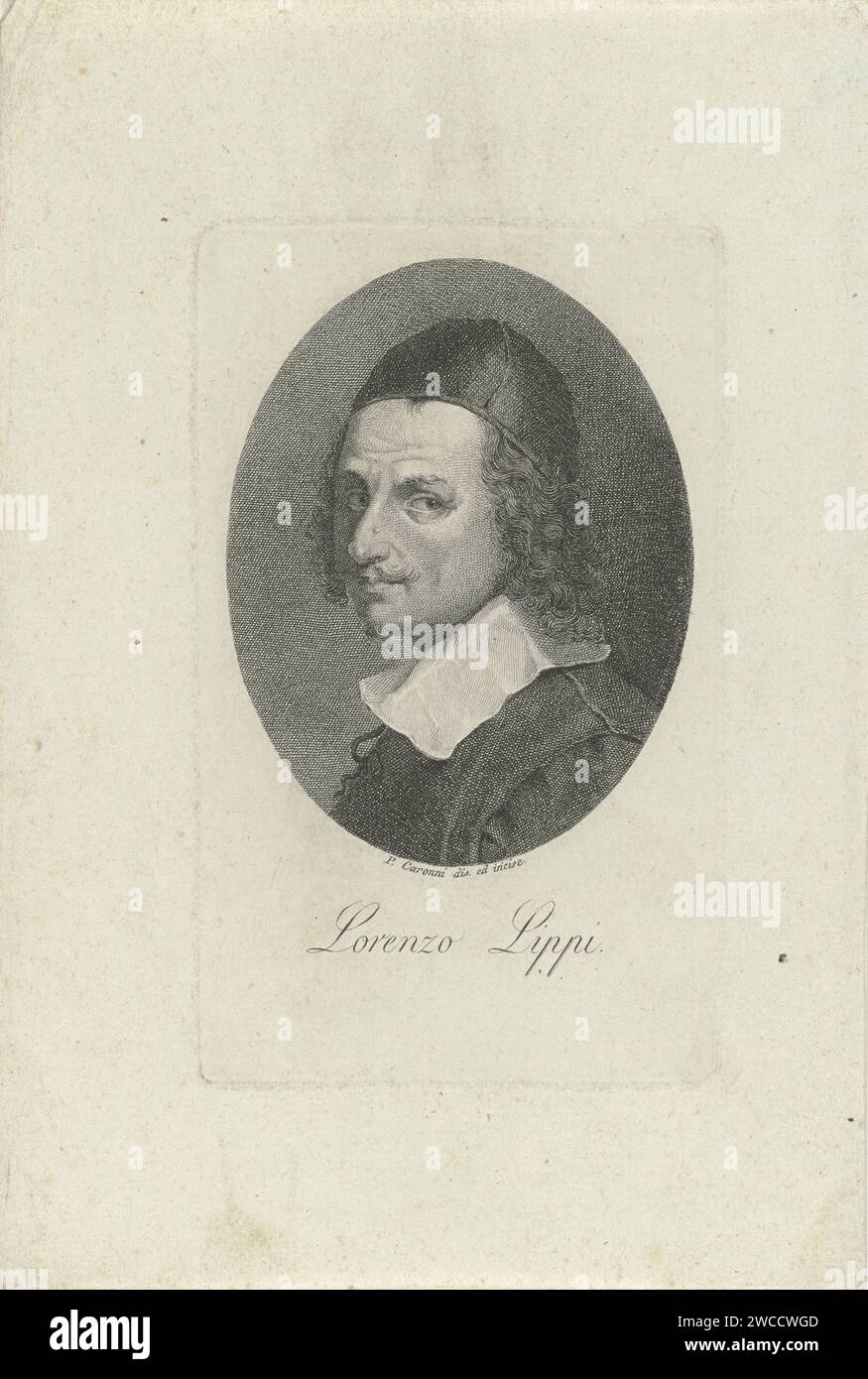 Ritratto del pittore e poeta Lorenzo Lippi, Paolo Caronni, 1789 - 1842 ...