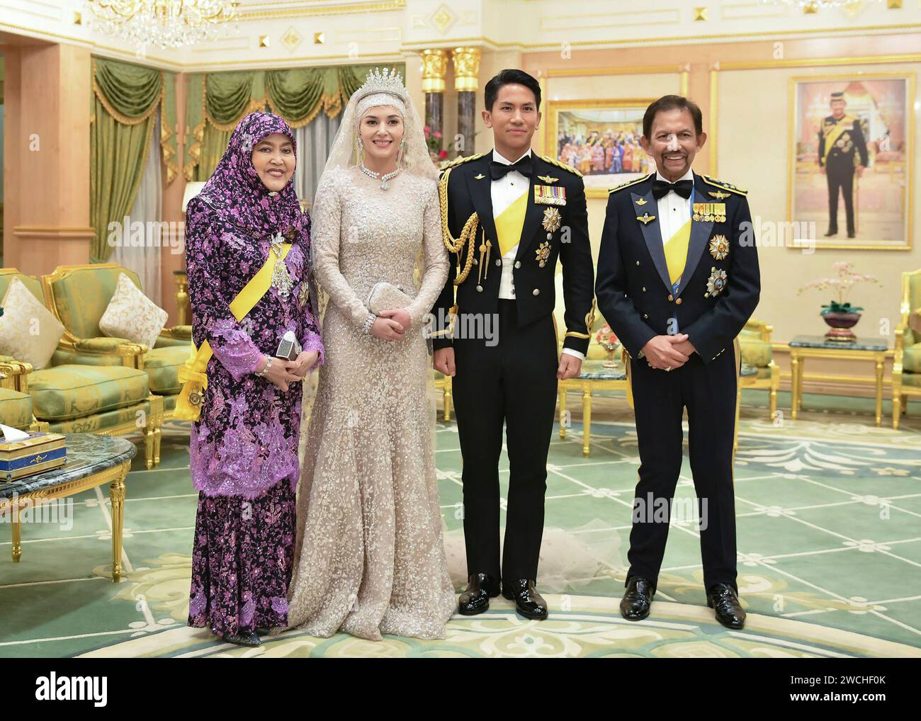 In this photo released by Brunei's Information Department, Brunei's ...