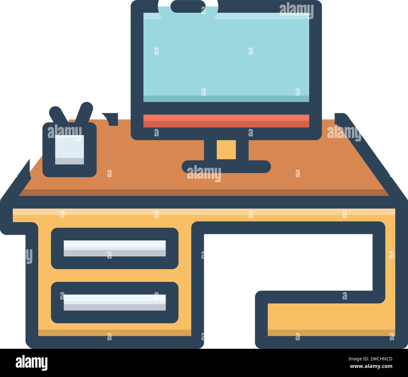 Scrivania del computer Immagini Vettoriali Stock - Pagina 2 - Alamy