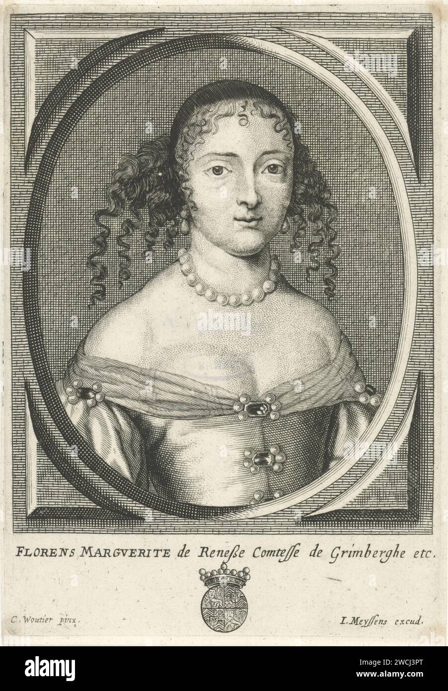 Ritratto di Margarethe van Renesse van Elderen, Cornelis Meyssens, dopo ...