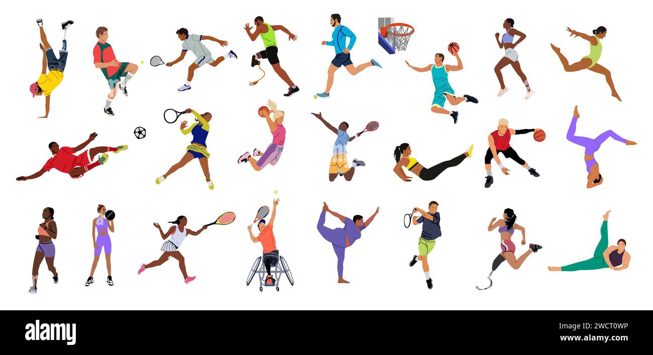 Sport per disabili Immagini Vettoriali Stock - Alamy